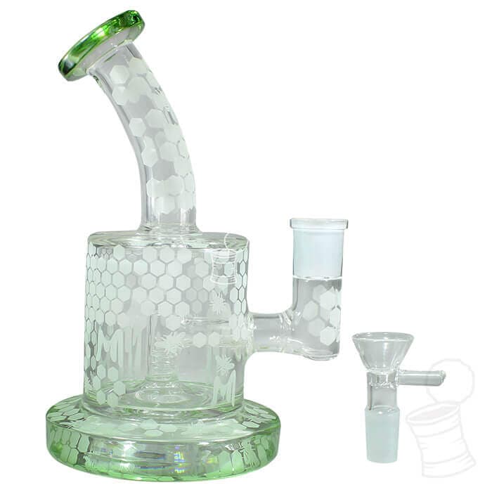 BONG HONEY RIG VERDE LIMÃO 14 - Popipe
